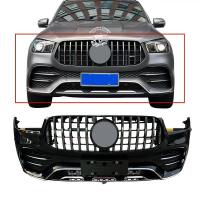 China For Mercedes-Benz 2020-2022 GLE53 AMG 167 Front Bumper Kit Plastic Body Parts Front Grille Chrome Clamp Grill Sensor Front Face for sale