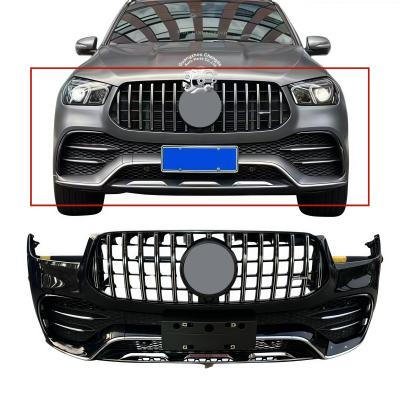 China For Mercedes-Benz 2020-2022 GLE53 AMG 167 Front Bumper Kit Plastic Body Parts Front Grille Chrome Clamp Grill Sensor Front Face for sale