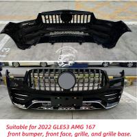 China For Mercedes-Benz 2020-2022 GLE53 AMG 167 Front Bumper Kit Plastic Body Parts Front Grille Chrome Clamp Grill Sensor Front Face for sale