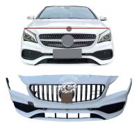 China Global Supplier AMG Style Front Bumper Lip Kit for Mercedes 2013-2023 CLA117 CLA45 CLA200 CLA220 CLA250 Bumper Cover for sale