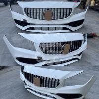 China Global Supplier AMG Style Front Bumper Lip Kit for Mercedes 2013-2023 CLA117 CLA45 CLA200 CLA220 CLA250 Bumper Cover for sale