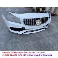 China Global Supplier AMG Style Front Bumper Lip Kit for Mercedes 2013-2023 CLA117 CLA45 CLA200 CLA220 CLA250 Bumper Cover for sale