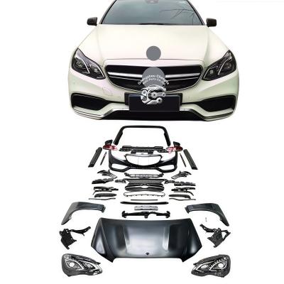 China Premium OEM-Spec ABS/PP Blend Gloss Finish Direct Bolt-On Body Conversion for Mercedes E-Class W212 to E63 AMG Full Body Kit for sale