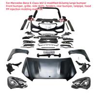 China Premium OEM-Spec ABS/PP Blend Gloss Finish Direct Bolt-On Body Conversion for Mercedes E-Class W212 to E63 AMG Full Body Kit for sale