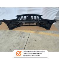 China Premium AMG Style Front Bumper Wrap Body Kit with Gloss Black Radiator Grille & Air Intakes for Mercedes W206 C350 C200 Facelift for sale