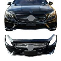 China FOR Mercedes-Benz S-Class S550 S63 217 Auto Accessories ABS Plastic Bumper Grill with Day Running Light Fog Light Cut-Outs for sale