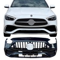 China Ultra Glossy AMG Style Front Bumper Kit for Mercedes Benz C-Class C260 C300 C400 W206 Facelift Upgrade Global Delivery for sale