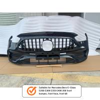 China Ultra Glossy AMG Style Front Bumper Kit for Mercedes Benz C-Class C260 C300 C400 W206 Facelift Upgrade Global Delivery for sale