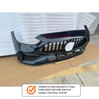 China Ultra Glossy AMG Style Front Bumper Kit for Mercedes Benz C-Class C260 C300 C400 W206 Facelift Upgrade Global Delivery for sale