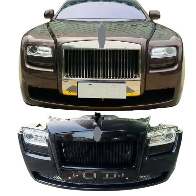 China For Rolls-Royce 2009 Ghost Phantom Front Nose Original Front Bumper Headlight Grille Anti-collision Beam Water tank Frame Hood for sale