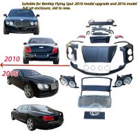China Used for Bentley Flying Spur 2005 Body Kit LED Headlights Rear Bumper Exhaust Mudguard Engine Cover Upgrade for 2016 W12 for sale