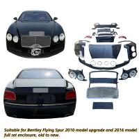 China Used for Bentley Flying Spur 2005 Body Kit LED Headlights Rear Bumper Exhaust Mudguard Engine Cover Upgrade for 2016 W12 for sale