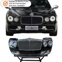 China For Bentley Flying Spur 2019 Model Front Grille Car Bumper Headlight Radiator Plastic Bumper Guard for sale