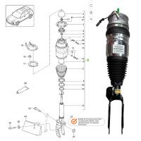 China Premium OEM Height Adjustable Front Air Suspension Strut  2011-2018 for Porsche Cayenne 958 Touareg Shock Absorber Assembly for sale
