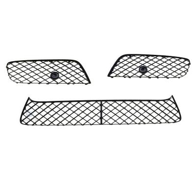 China High Quality New for 2012-2016 Continental GT 4.0 Front Bumper Lower Grille Kit Black Polypropylene with Bolts Universal Fitment for sale