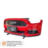 China Premium Open-Ended Red Front Bumper Assembly W/ Grille Fan Fog Lights - Direct Fit for Ford Mustang Front Bumper Assembly for sale