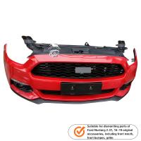 China Premium Open-Ended Red Front Bumper Assembly W/ Grille Fan Fog Lights - Direct Fit for Ford Mustang Front Bumper Assembly for sale