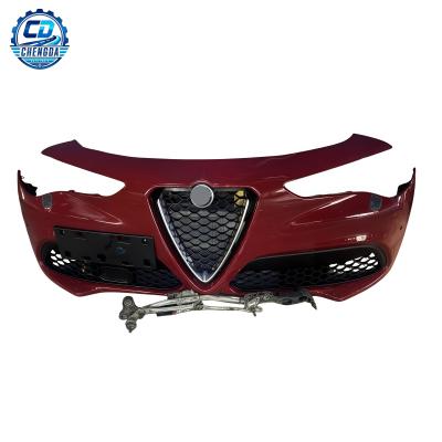 China For Alfa Romeo Stelvio Front Cut Complete Assembly with Grille Front Bumper Radiator Support Headlight for 2016-2023 Replacement for sale