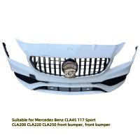 China Hot Sale Premium Original Front Bumper Assembly Kit with Plastic for Mercedes Benz CLA C117 Used Cars Body Kit Components for sale