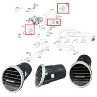 China For Mercedes ML350 ML500 GL550 GL450 164 Air Conditioning Vent Cooling Outlet Car Air Conditioning Ventilation Outlet Accessory for sale
