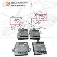 China For Mercedes-Benz C-Class, E-Class, GLK: Door Module 204, 212, Complete Control Unit, Side Door Control Unit, Door Computer for sale