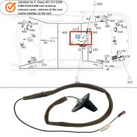 China For Mercedes-Benz E-Class 212 207  E200, E260, E300, E350 Roof Antenna Receiver, Shark Tail, Signal Receiver for sale