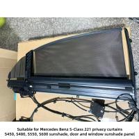 China FOR Mercedes Maybach S-Class 222 Electric Rear Window Sunshade Curtains Windshield Type S450 S480 S550 S600 Door Window Panels for sale