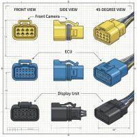 China For BMW X5X6F15F16 Upgraded 360 Degree Surround View Camera System Wiring Harness Upgrading From Low-end to High-end Original for sale