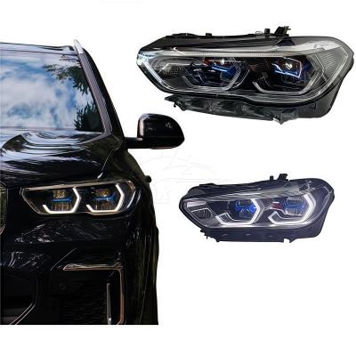 China High Performance LED Laser Headlight for BMW X5 G05 2019-2022 Full Color Blue Lighting at 6000k Front Lamp Car Accessory Upgrade for sale