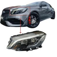 China Fit for Mercedes-Benz A-class Headlight 2013-2018 Benz W176 Headlight Assembly W176 Xenon Lamp Upgrade to LED Lamp Plug and Play for sale