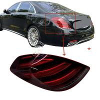 China For Mercedes Benz S-Class W222 LED Rear Tail Lights Brake A2229066904 Red Lens Blue Light Anti-Tail Used Product for sale
