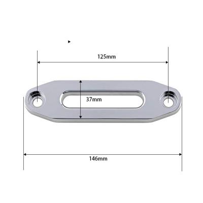 China SLIVER 4000 LBS Aluminium Hawse Fairlead Winch Alloy Synthetic UHMWPE Rope 4X4 4WD Recovery Tow for sale
