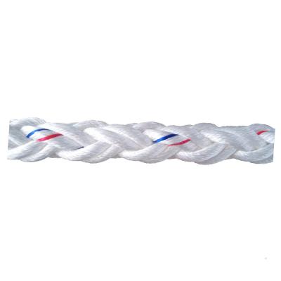 China Red Blue Tracer Polypropylene Mooring Rope 48mm Core Structure Certain Ductility for sale