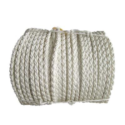 China Eight Strand Multifilament Nylon Mooring Rope 36mm X 500m Strong Stickiness for sale