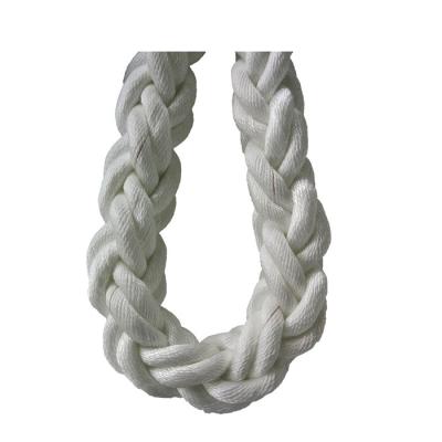 China 8 Strands Nylon Braided Dock Lines Water Repellent For Mooring Line Docking for sale