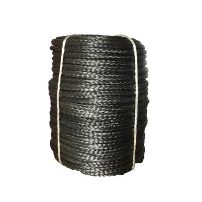 China 10mm X 100m Uhmwpe Fiber Rope Twisted Structure Ant Aging For Industry Winch for sale