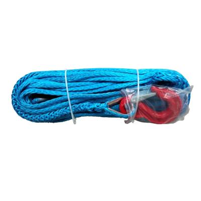 China Blue 12 Strand Synthetic Winch Rope Longer Working Life Extremely Light for sale