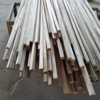 China 11mm x 11mm Wood Chamfer Paulownia Triangle Wood Strips with Moisture Content 8%-12% for sale