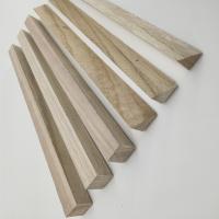 China 11mm x 11mm Wood Chamfer Paulownia Triangle Wood Strips with Moisture Content 8%-12% for sale