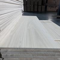 China Custom Size Wood Tabletop with Bleached Paulownia Panel and 2440x1220 or 1200x600 Size for sale