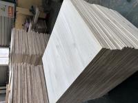 China Custom Size Wood Tabletop with Bleached Paulownia Panel and 2440x1220 or 1200x600 Size for sale