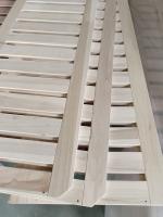 China 100-1220mm Width Solid Wood Bed Frame with Customized Thickness and Poplar Wood Slats for sale