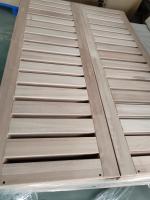 China 100-1220mm Width Solid Wood Bed Frame with Customized Thickness and Poplar Wood Slats for sale