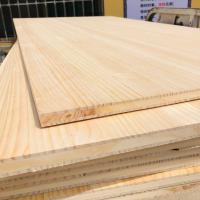 China Natural or Bleached Finish Pine Wood Boards for and 2440x1220 or Customized Size for sale
