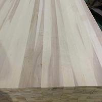 China 18mm Poplar Solid Wood Board for Custom Design Panels 100-1220mm Width Populus spp for sale