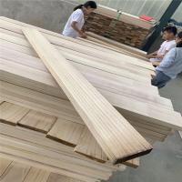 China Customized Size Paulownia Wood Strips for Decoration 18mm x 18mm Length 2500mm for sale