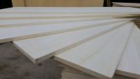 China 100mm-2440mm Length Bleached Poplar Board for Living Room Qingfa Natural Poplar Lumber for sale