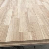 China Rubber Wood Finger Jointed Solid Wood Planks Width 100-1220mm for Indoor Furniture for sale