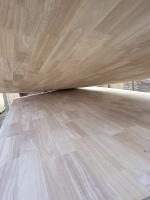 China Rubber Wood Finger Jointed Solid Wood Planks Width 100-1220mm for Indoor Furniture for sale