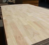 China Clean and Finished Rubber Wood Finger Joint Board with High Density of 730-830kg/cbm for sale